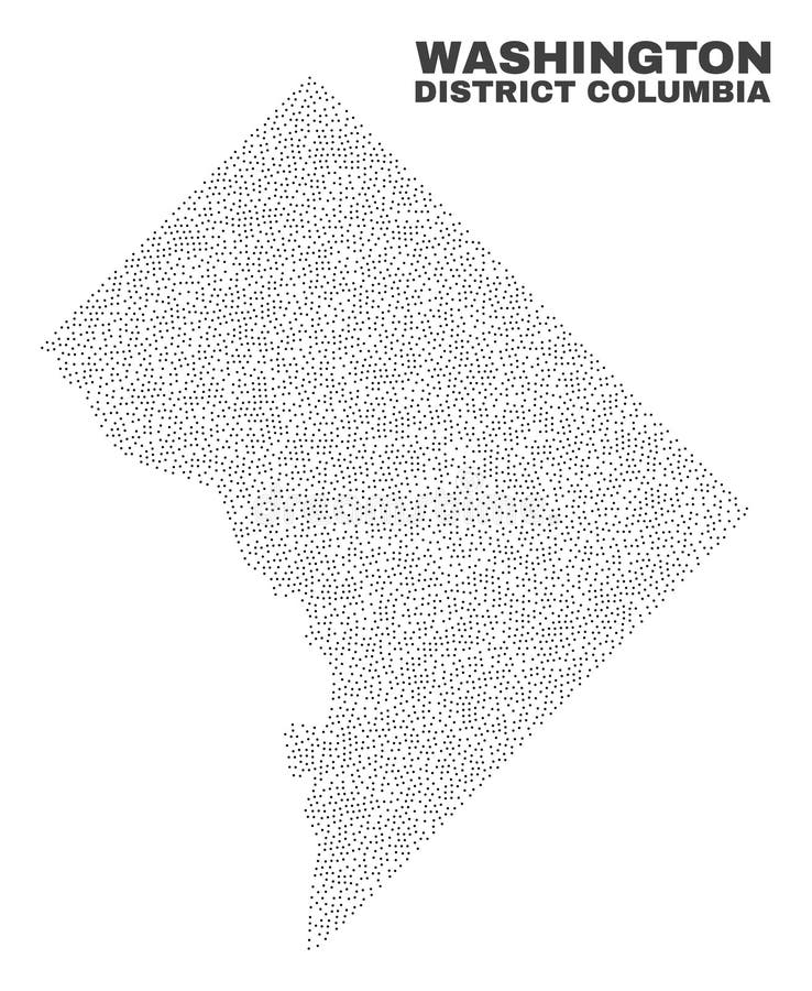 Washington DC, District of Columbia Stencil Map. Laser Cutting Template ...