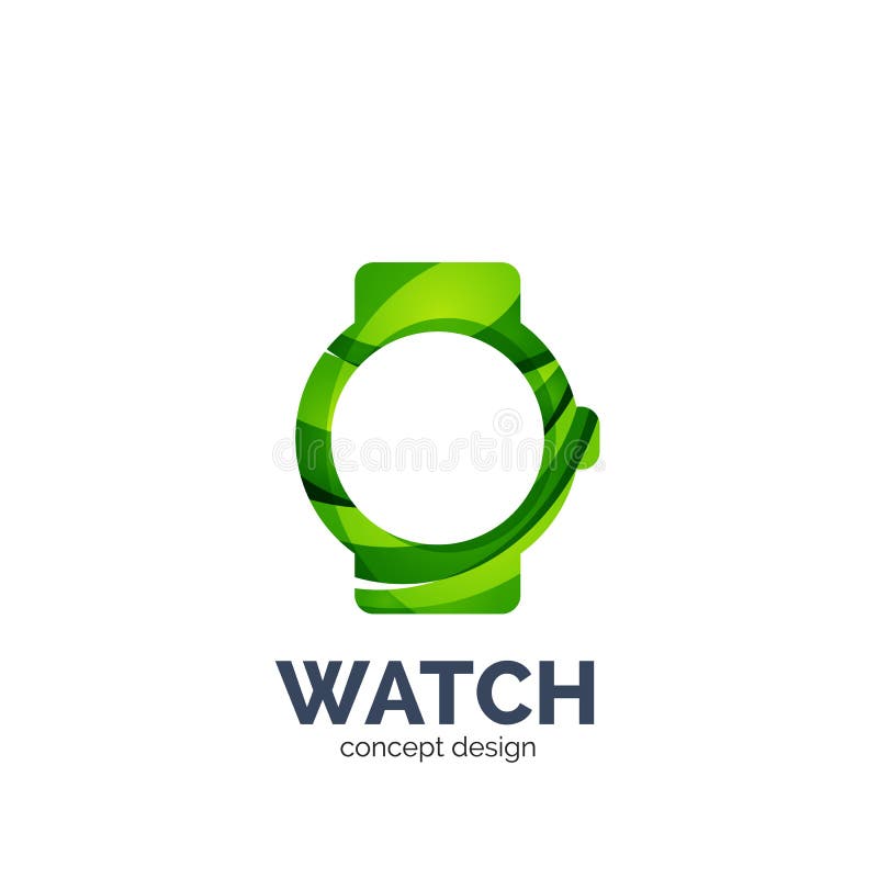 Vector watch logo stock vector. Illustration of hour - 79399699