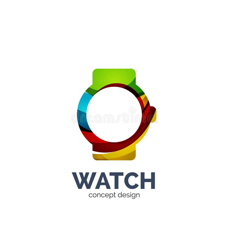 Vector watch logo stock vector. Illustration of concept - 80556328