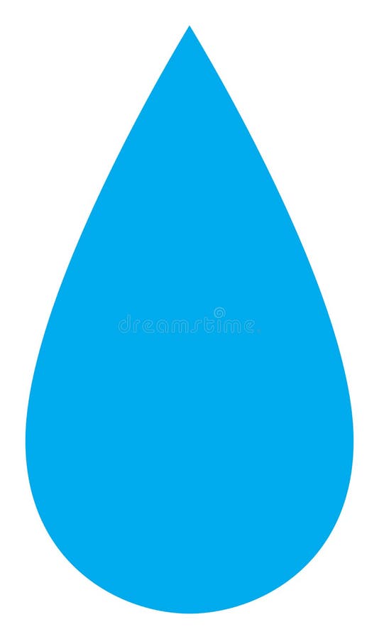 Vector Water Drop Flat Icon Image Stock Vector - Illustration of ...