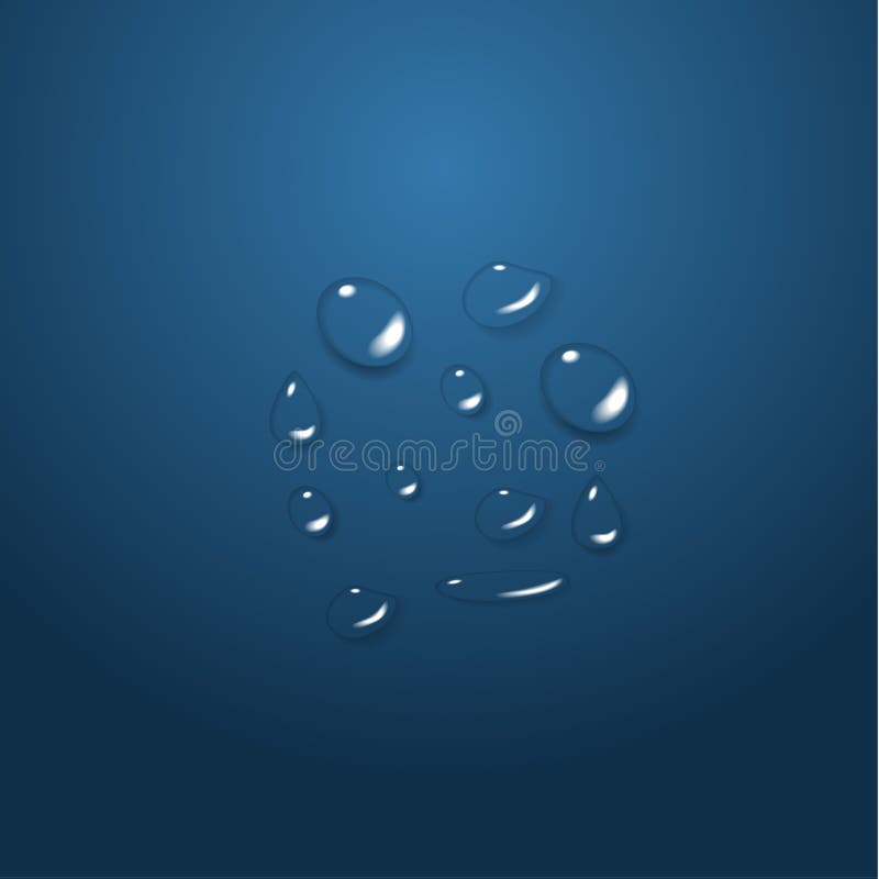 Vector water drops stock vector. Illustration of abstract - 74480835