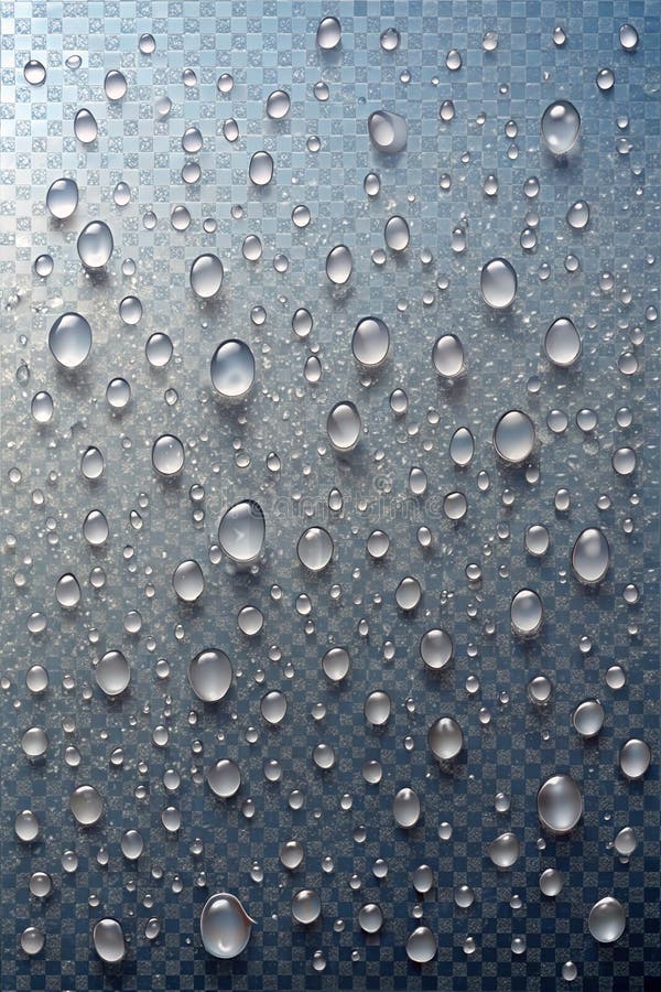 Vector Water Drops Condensation on Window Isolated Transparent ...