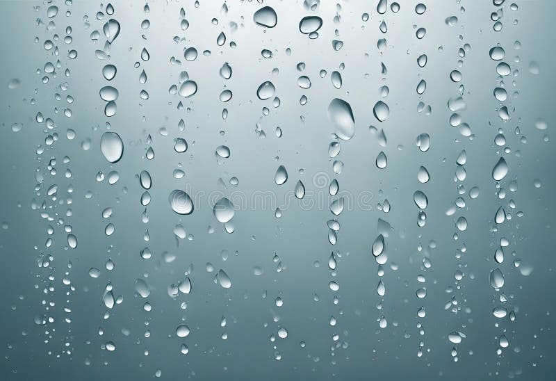 Vector Water Drops. Drops, Condensation on the Window, Surface ...