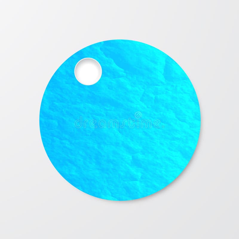 Vector Watercolor Circle. Vintage Paper Texture Stock Illustration ...