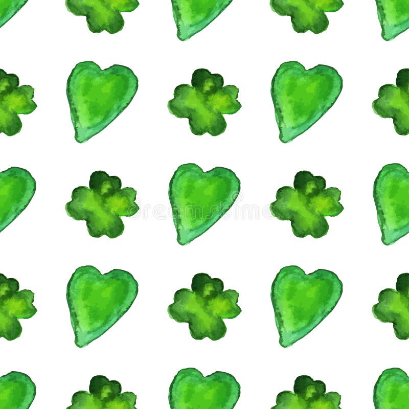 Vector Watercolor Seamless Pattern. Stock Vector - Illustration of ...