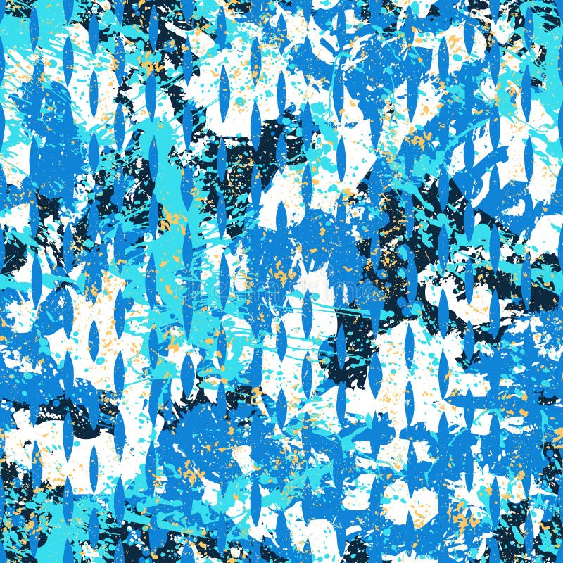 Vector Watercolor Splashes Pattern In Bright Color Stock Illustration ...