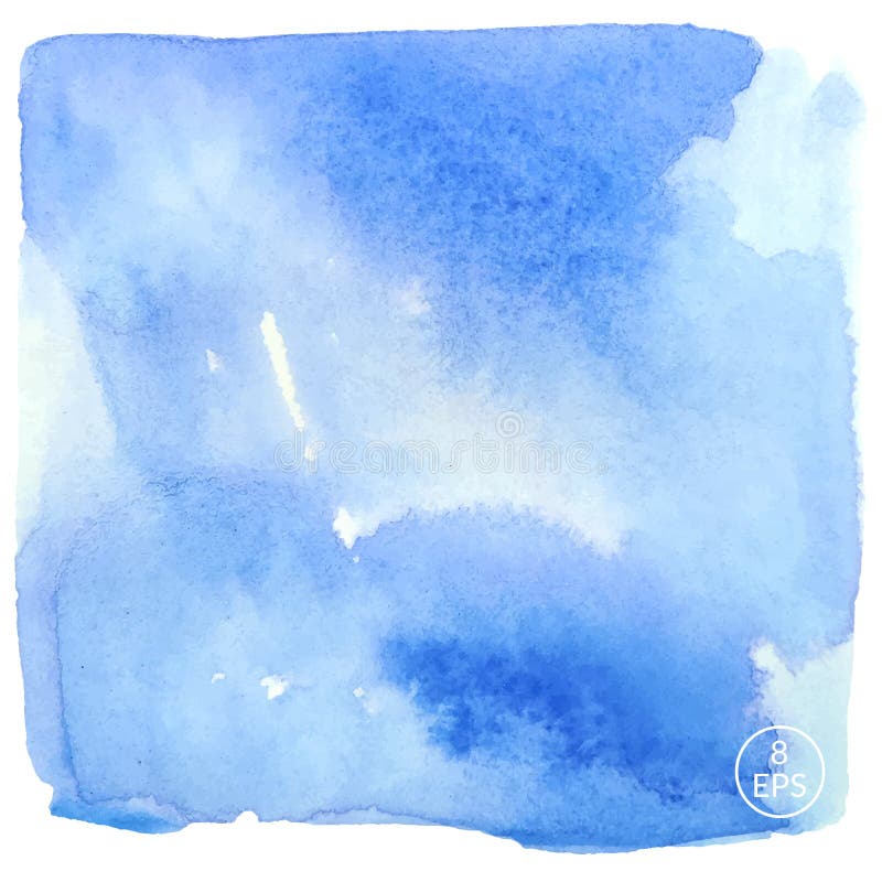 Vector watercolor square stock vector. Illustration of intensity - 81381708