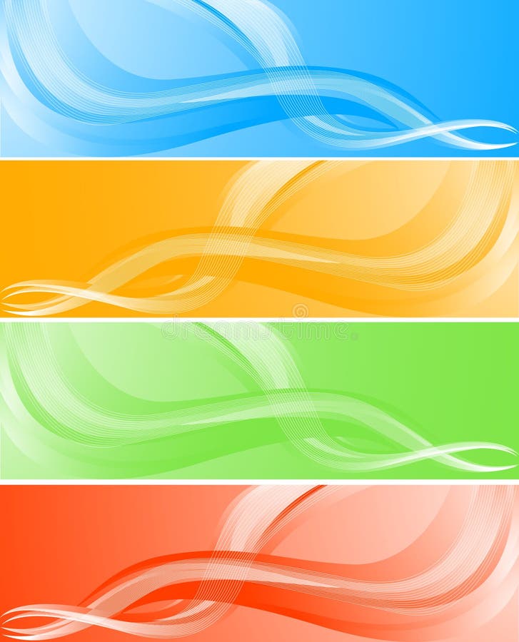Vector wave banners stock vector. Illustration of decoration - 10279588