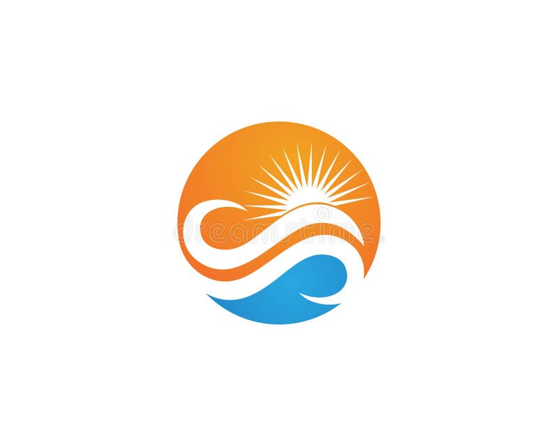 Vector - Wave Beach Logo and Symbols Vector Template Icons Stock ...