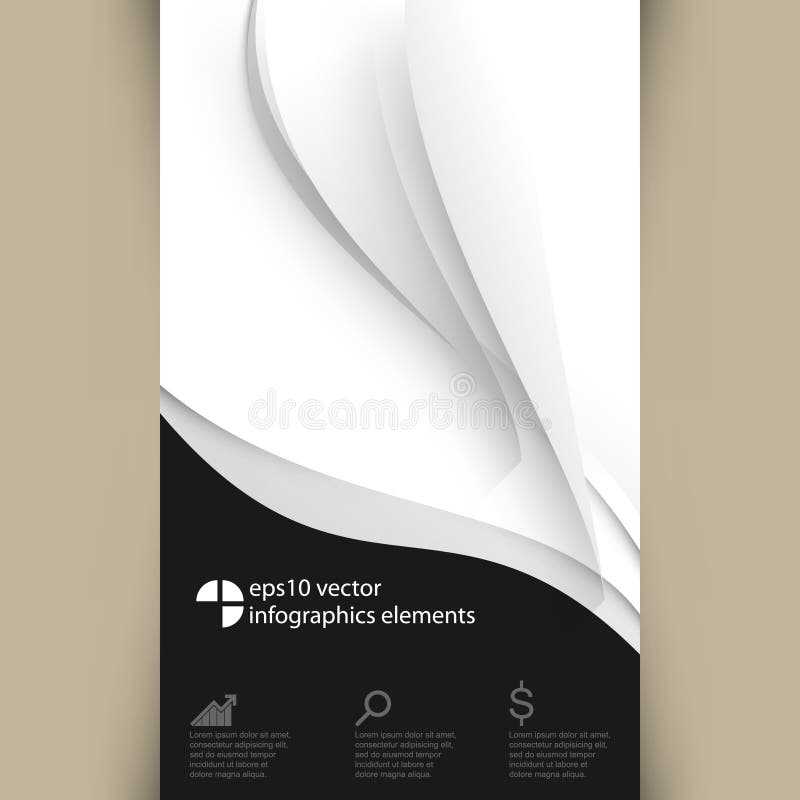 Vector Wave Elements Infographics Background Stock Vector ...