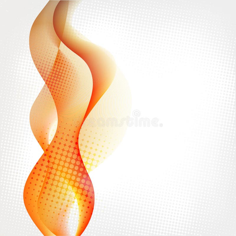 Vector Wave Fire. Abstract Background Stock Vector - Illustration of ...