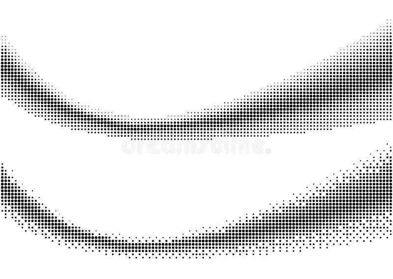 Vector wave halftone dots. stock vector. Illustration of cover - 35442182
