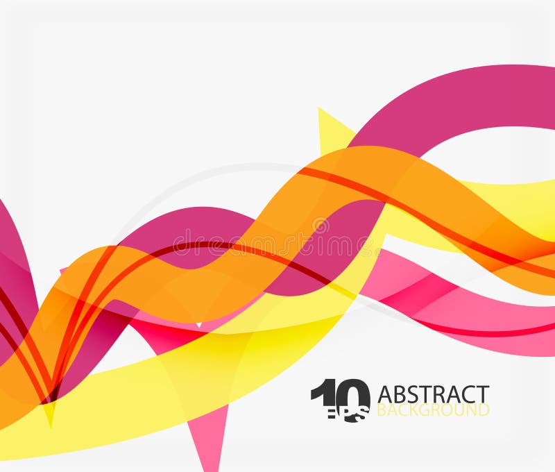 Vector Wave Lines Abstract Background Stock Vector - Illustration of ...