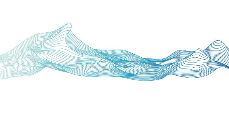 Vector Wave Stripe Line Abstract Background Stock Vector - Illustration ...