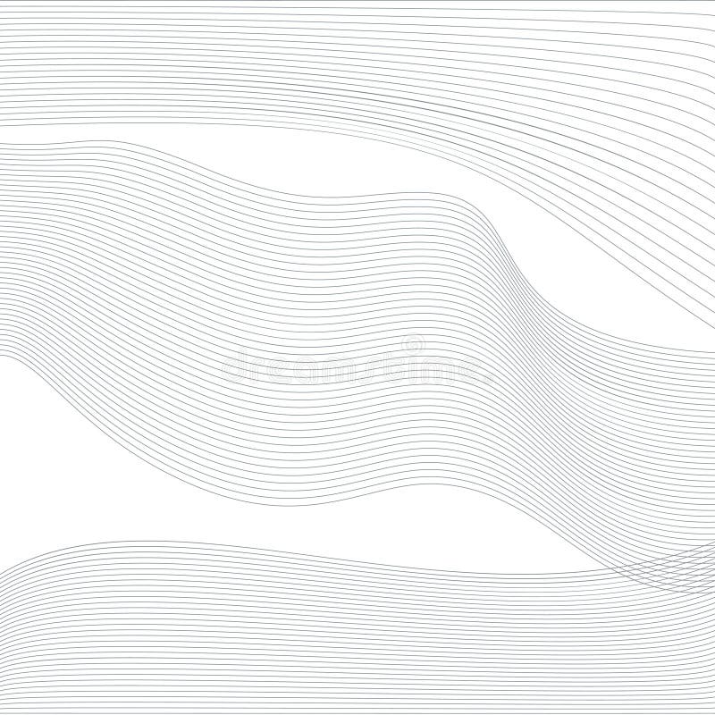 Vector Wave. Unusual Gradient Transparent Lines. Background for ...
