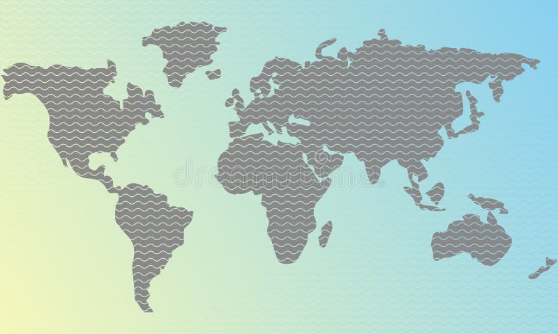 Vector Waves Abstract Background World. Color Gradient. Stock Vector ...