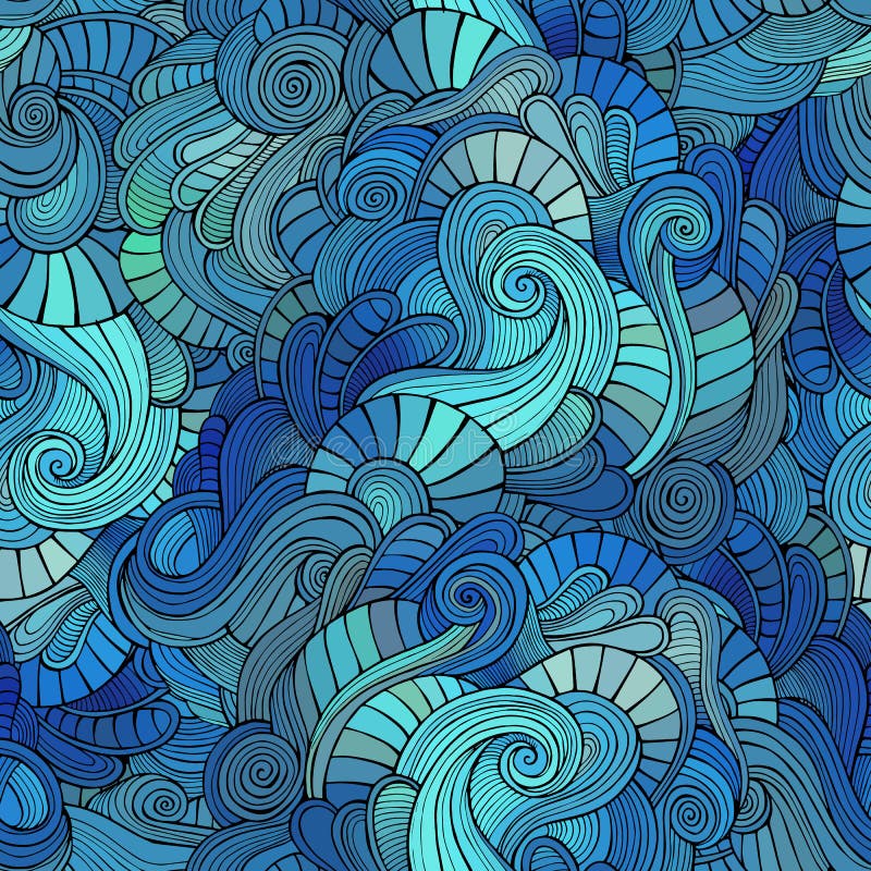 Waves decorative stock vector. Illustration of river - 28291471