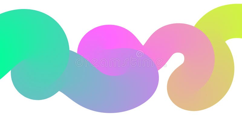 Vector Wavy Colorful Gradient Shape Stock Vector - Illustration of ...