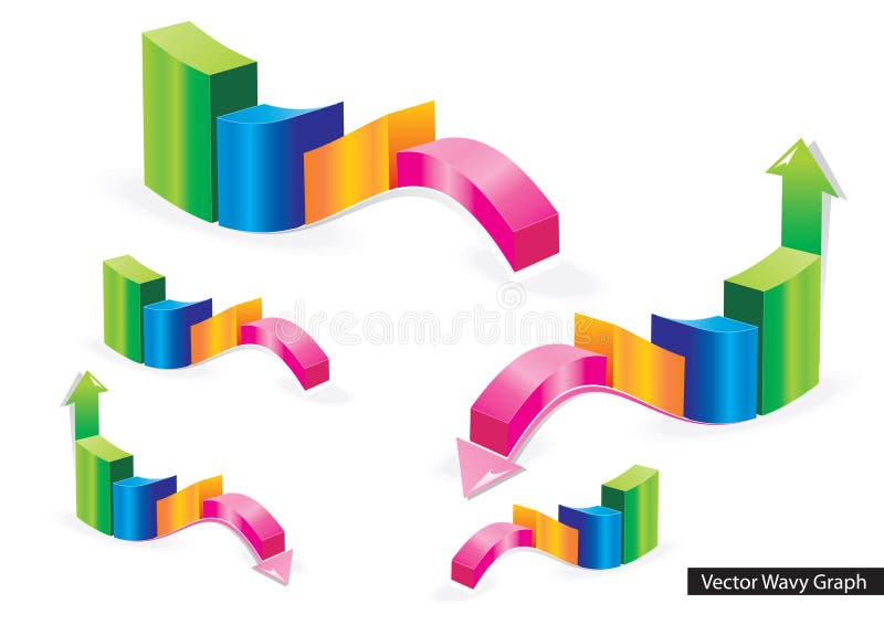 Vector Wavy Graph stock vector. Illustration of icon - 18867414