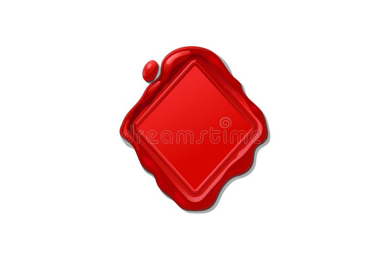 Vector Wax Seal Stamp Shape Stock Vector - Illustration of brown ...