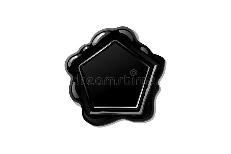 Vector Wax Seal Stamp Shape Stock Vector - Illustration of emboss, post ...