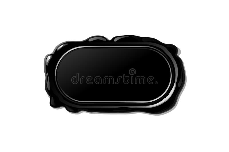 Vector Wax Seal Stamp Shape Stock Vector - Illustration of emboss, mark ...