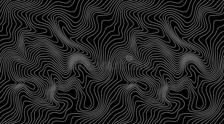 Vector Weather Map Background. Abstract Seamless Pattern with Contour ...