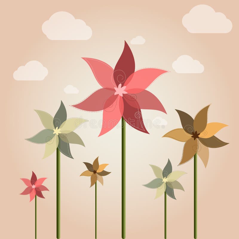 Weather vane flower stock illustration. Illustration of floral - 29941650