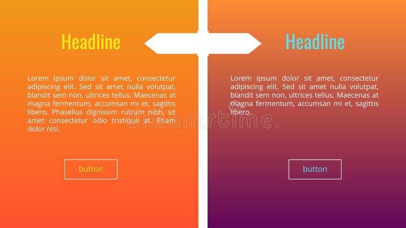 Vector Web Banner, Silhouette of a Signpost, with Place for Text To ...