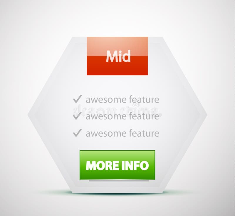 White and Red High-detailed Web Buttons. Stock Vector - Illustration of ...