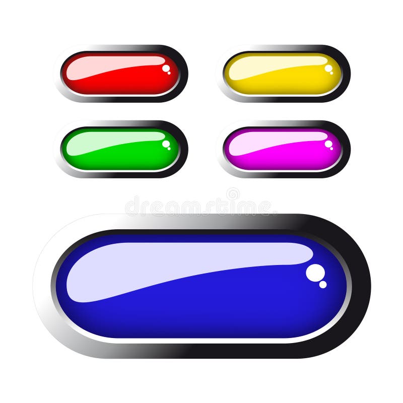 Vector web buttons stock vector. Illustration of draw - 15925671