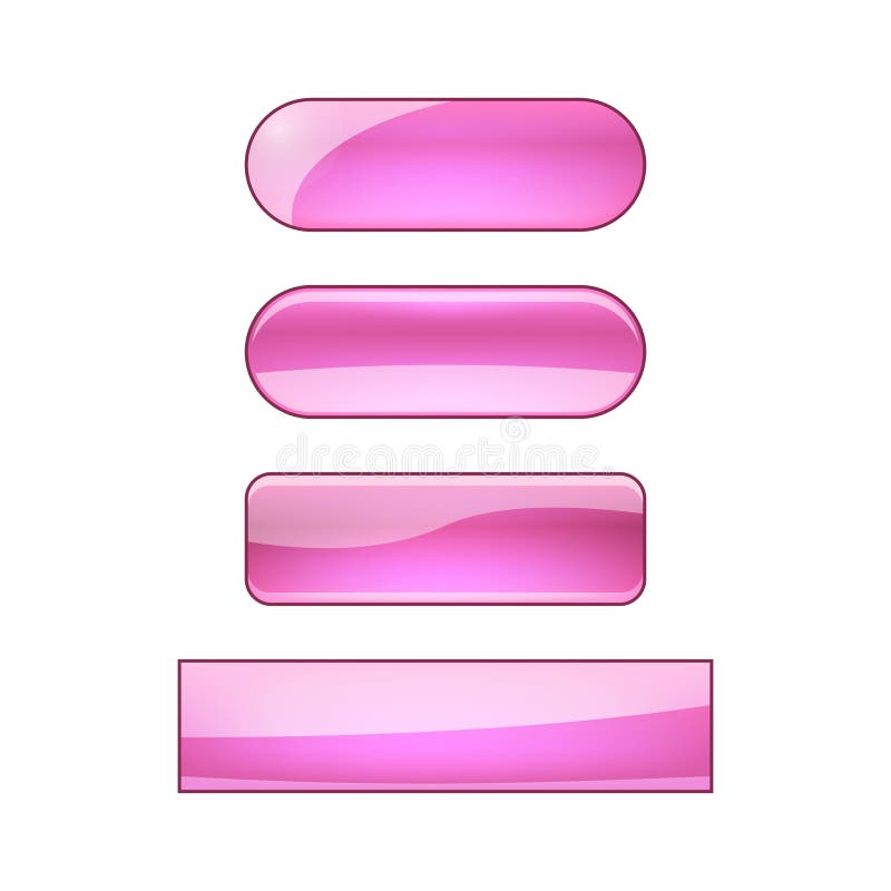 Vector web buttons set stock illustration. Illustration of shiny ...