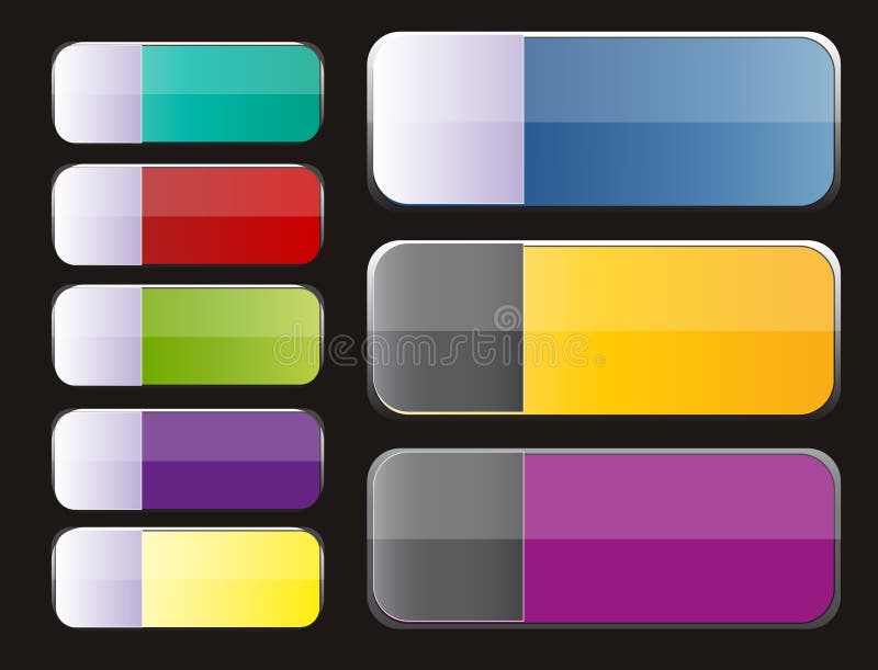 Vector web buttons stock vector. Illustration of combination - 54603385