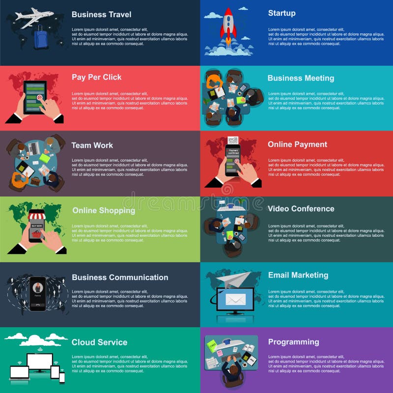 Vector Web Design and Infographic Set, Business Stock Vector ...