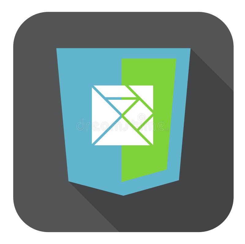 Vector Web Development Shield Sign Html5 Javascript Lines Symbol Icon On Grey Badge With Long