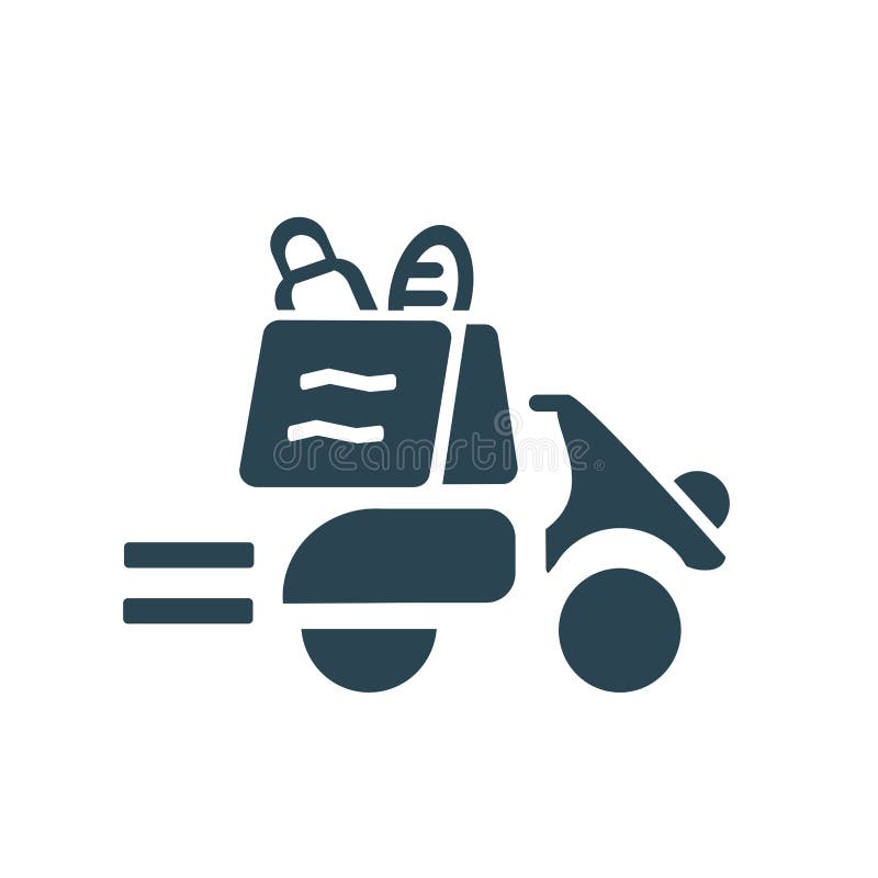 Vector Web Icon for Online Ordering and Delivery of Food and Goods ...