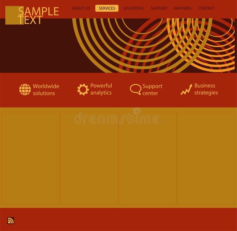 Vector web layout stock vector. Illustration of abstract - 18066908