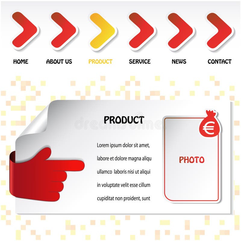 Web navigation template stock vector. Illustration of shiny - 8486096