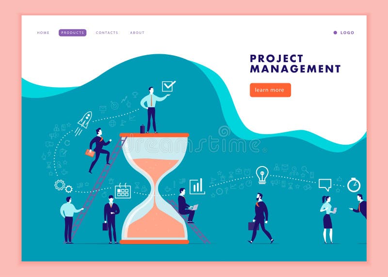 Vector Web Page Template for Business Communication, Workflow, Online ...
