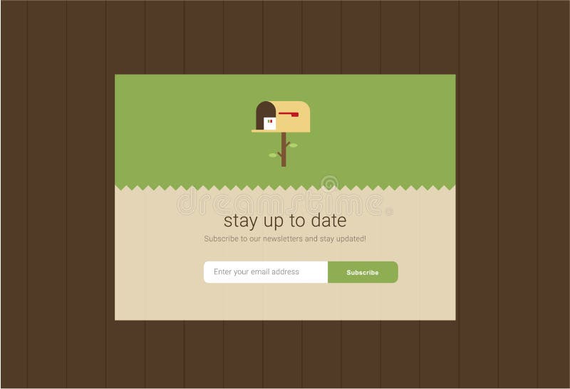 Web Subscribe Ui Interface Design Stock Vector - Illustration of dialog ...