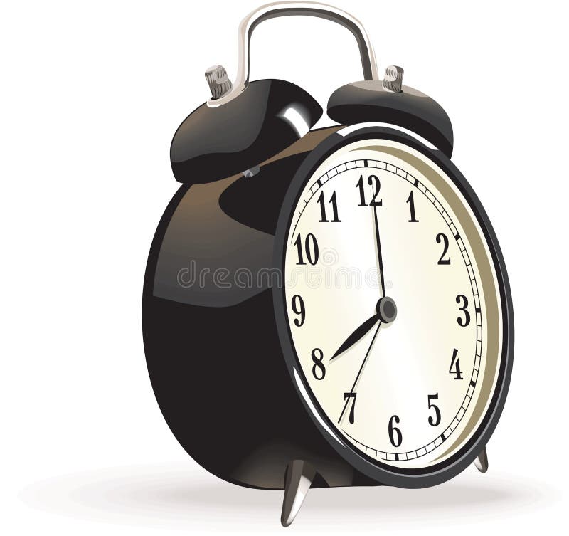 Vector wekker vector illustratie. Illustration of vector - 7860978