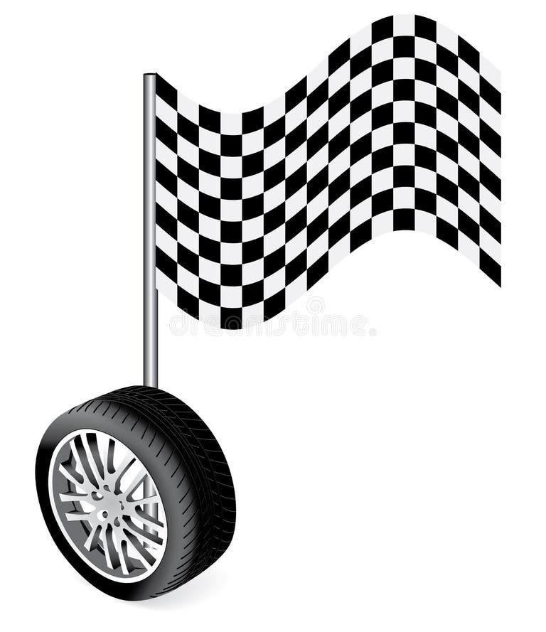 Checkered Flag Wheel Stock Illustrations – 1,509 Checkered Flag Wheel ...