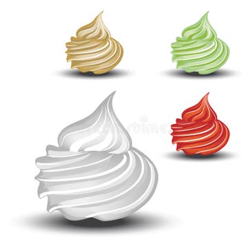 Vector whipped cream stock vector. Illustration of bakery - 15925656
