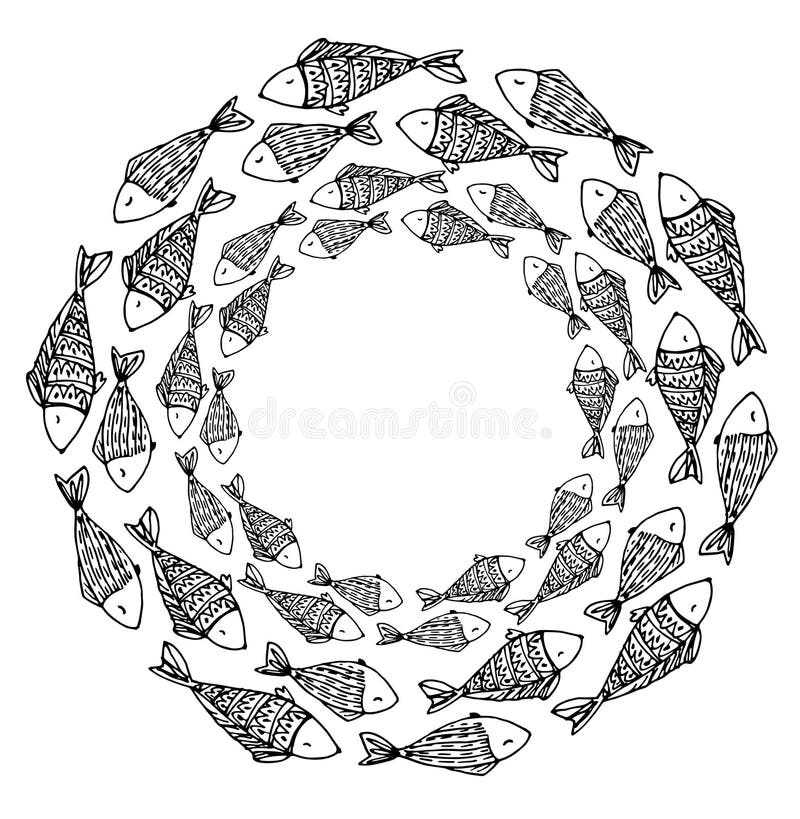 Space Fish Drawing Pattern Stock Illustrations – 796 Space Fish Drawing ...