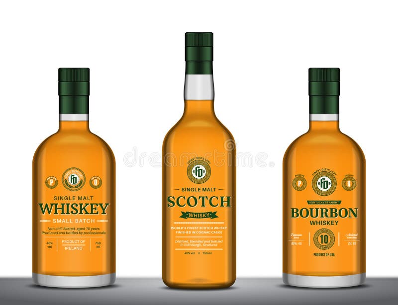 Vector scotch whisky logo stock vector. Illustration of grain - 338586753