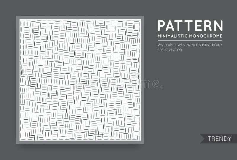 Vector White Abstract Background with Seamless Random Black Mono Stock ...