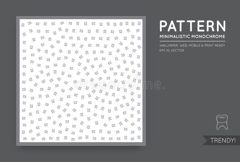 Vector White Abstract Background with Seamless Random Black Mono Stock ...