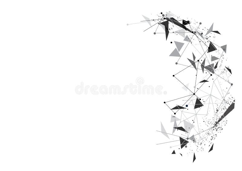 Vector White Background Abstract Technology Communication Data S Stock ...