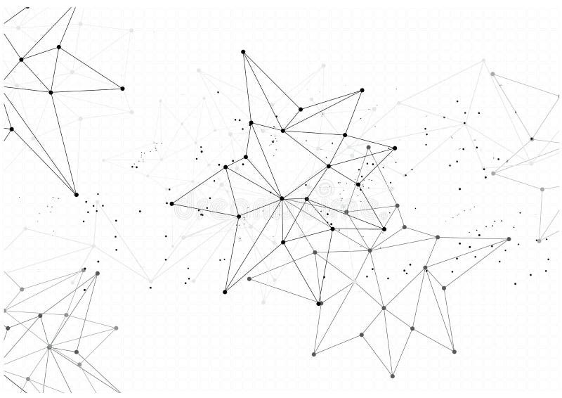 Vector White Background Abstract Technology Communication Data S Stock ...