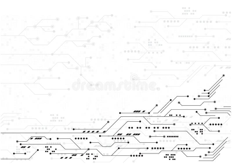 Vector White Background Abstract Technology Communication Data S Stock ...